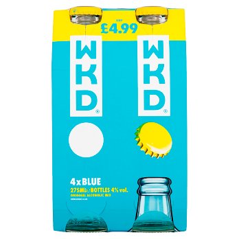 WKD Blue Alcoholic Ready to Drink Multipack 4 x 275ml – Union Jack's ...